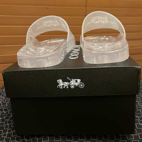 Coach | Shoes | Coach Womens Ulysses Rubber Slide Clear | Poshmark